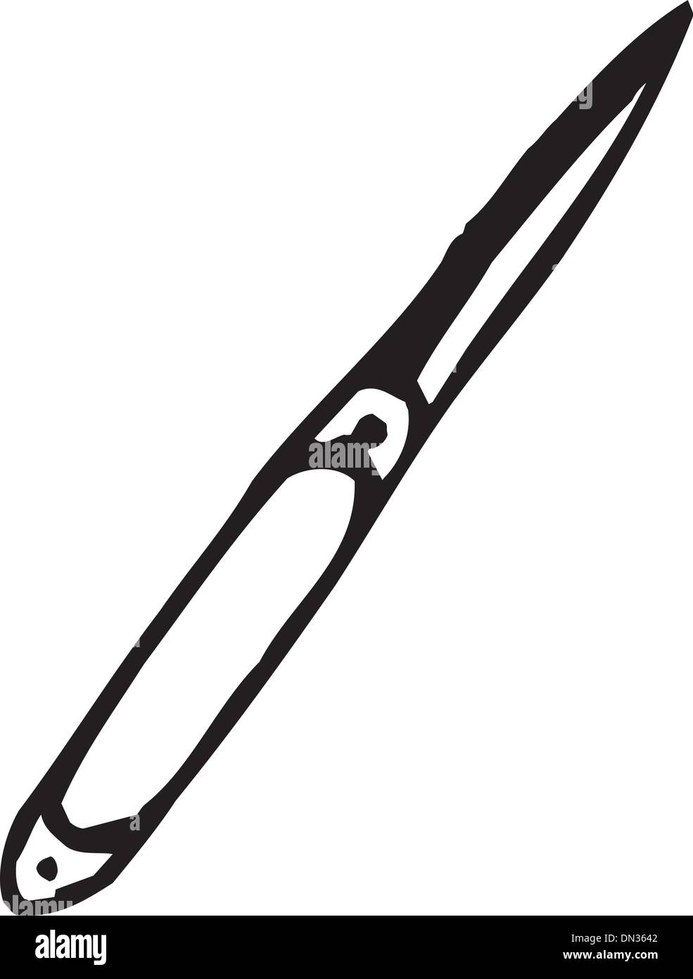 Silhouette knife hi-res stock photography and images - Alamy