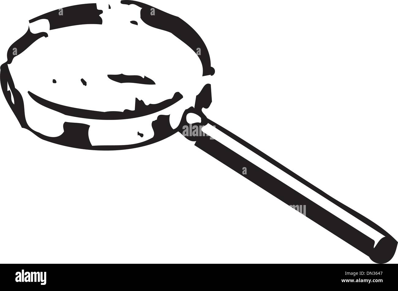 Magnifying glass object Stock Vector Images - Alamy