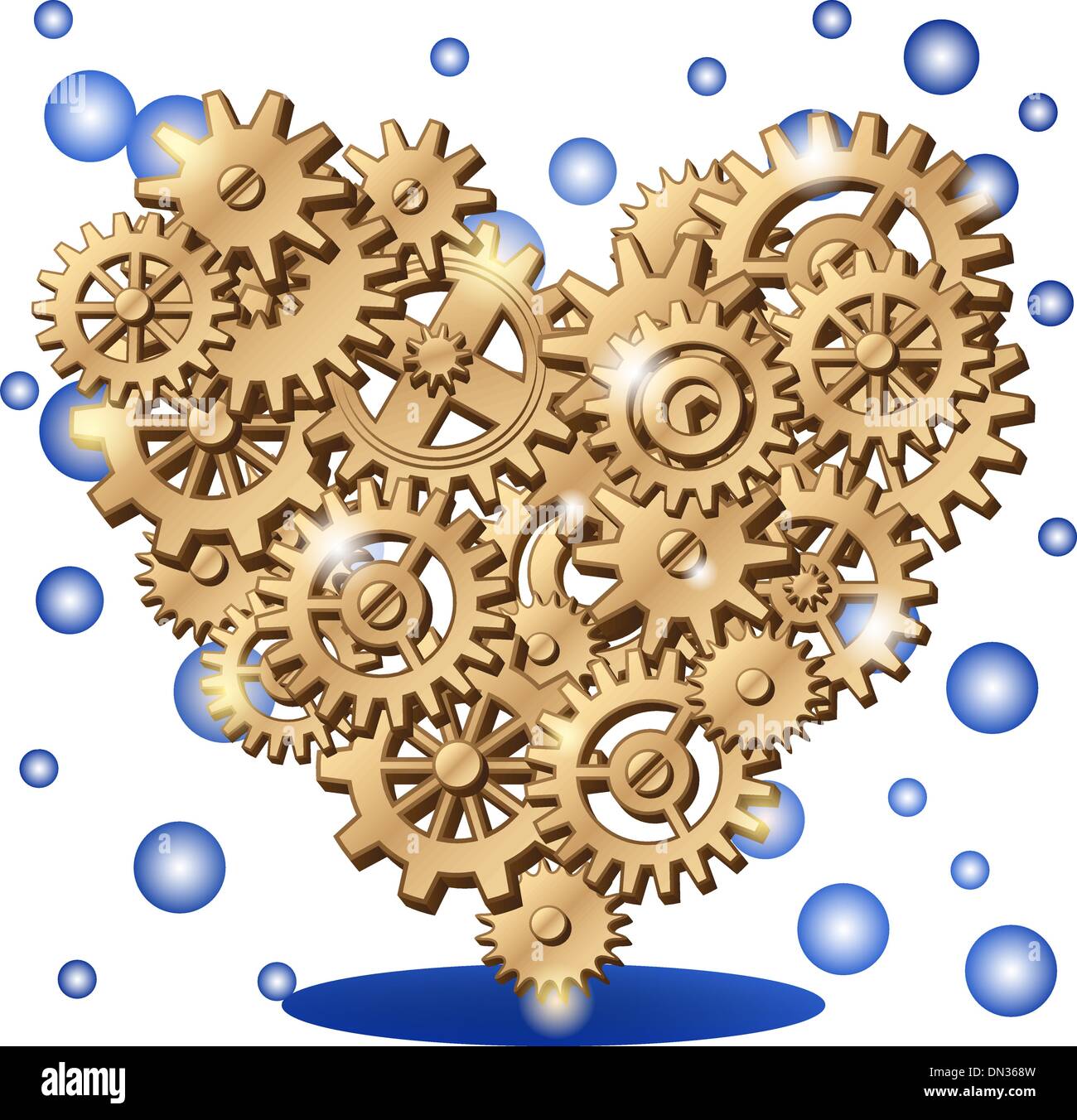 Mechanical heart symbol Stock Vector Image & Art - Alamy