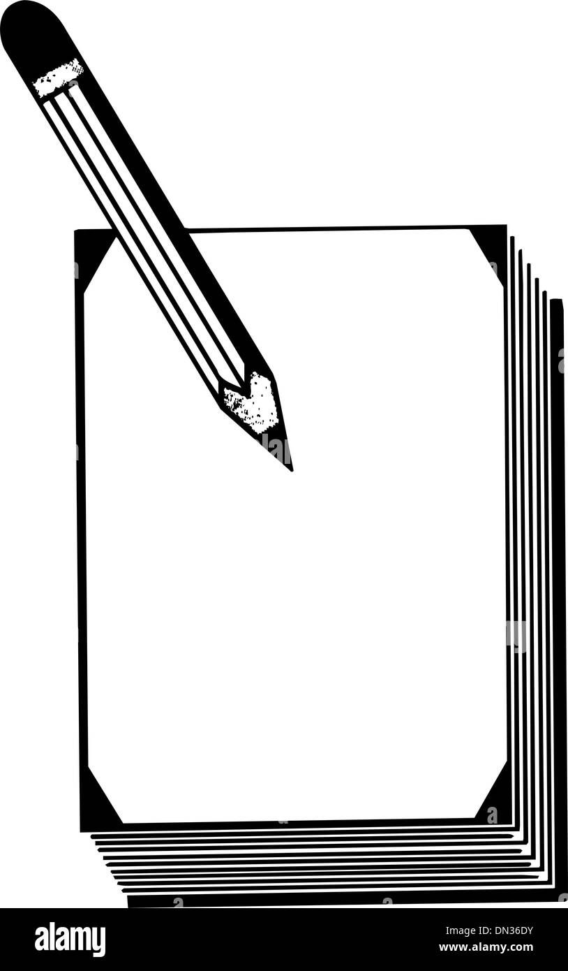Pen and paper notebook Stock Vector Image & Art - Alamy
