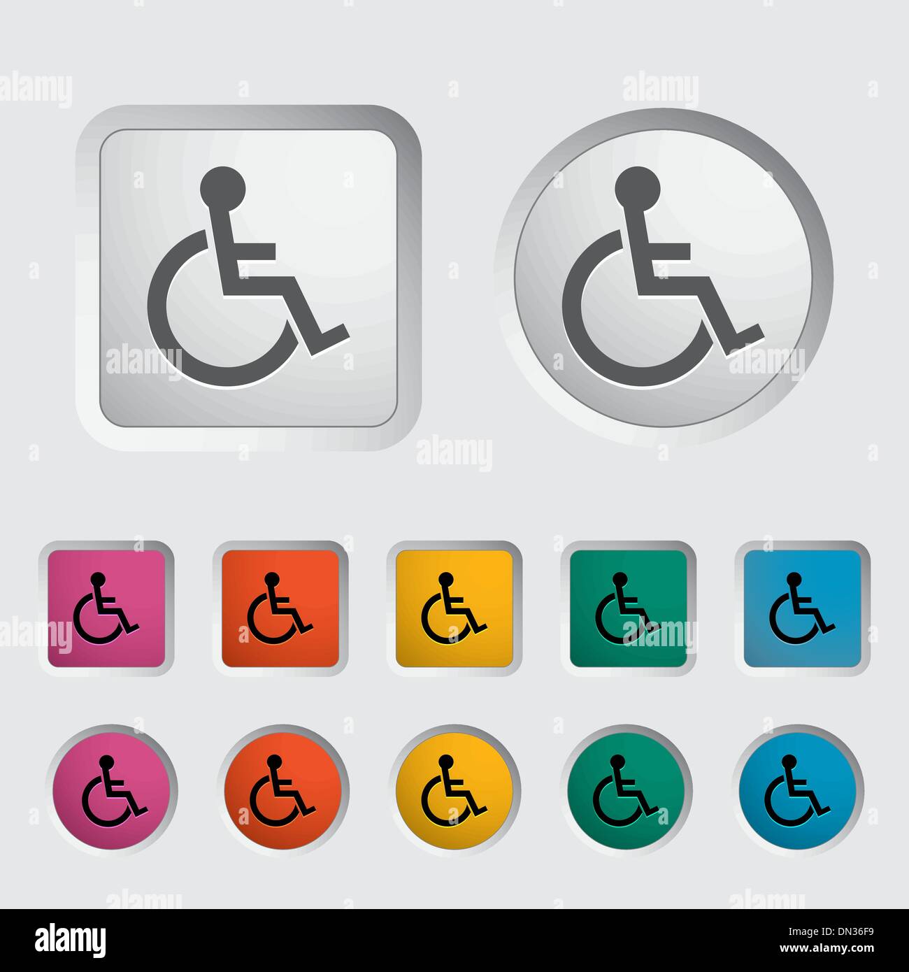 Black disabled Stock Vector Images - Alamy