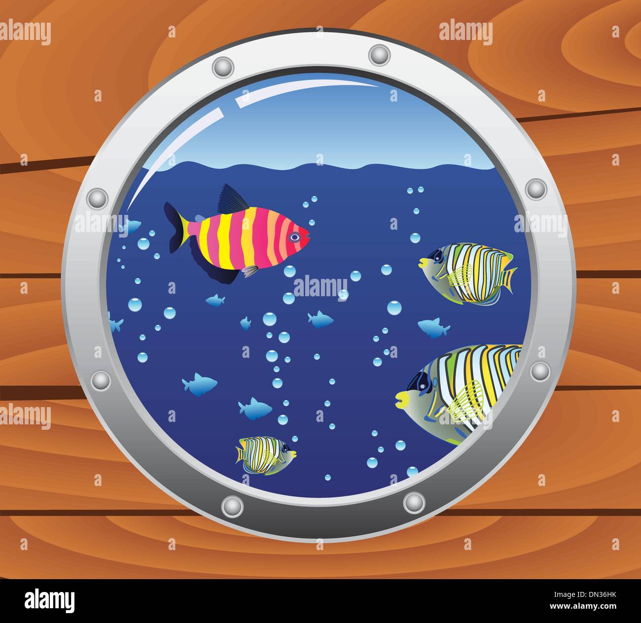 Vector wooden boat red Stock Vector Images - Alamy