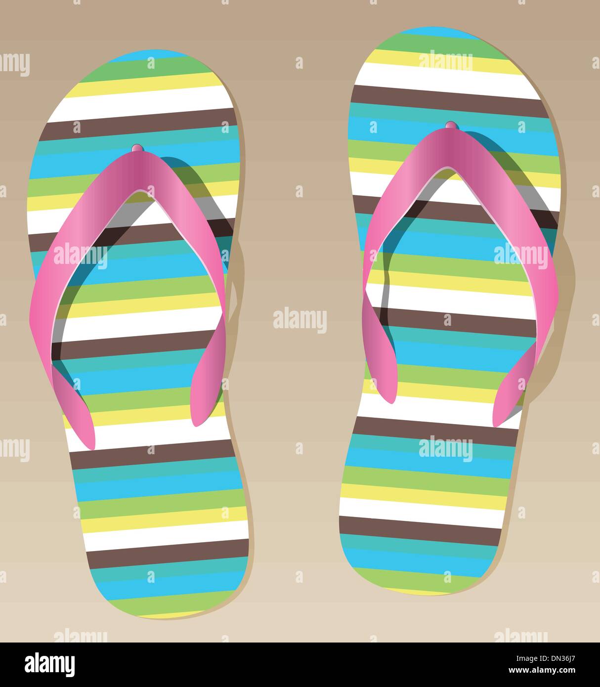 vector flip flops Stock Vector Image & Art - Alamy