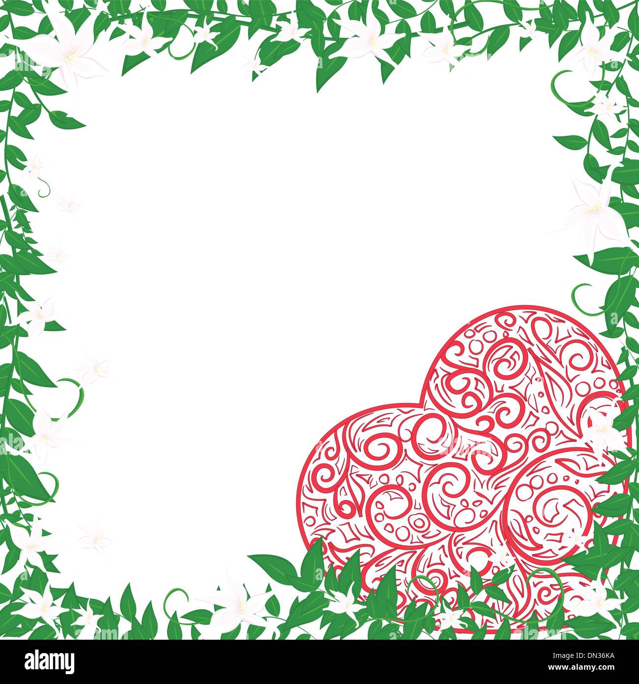 White heart outline hi-res stock photography and images - Alamy