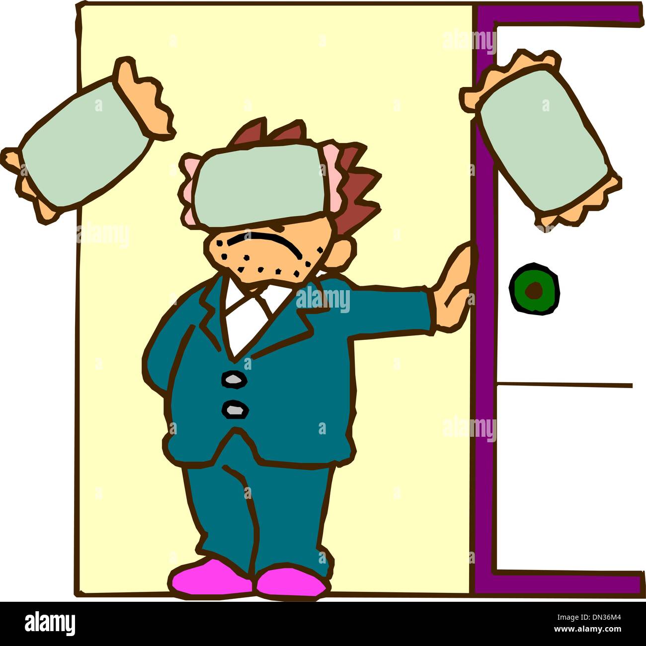 Teacher blackboard male Stock Vector Images - Alamy