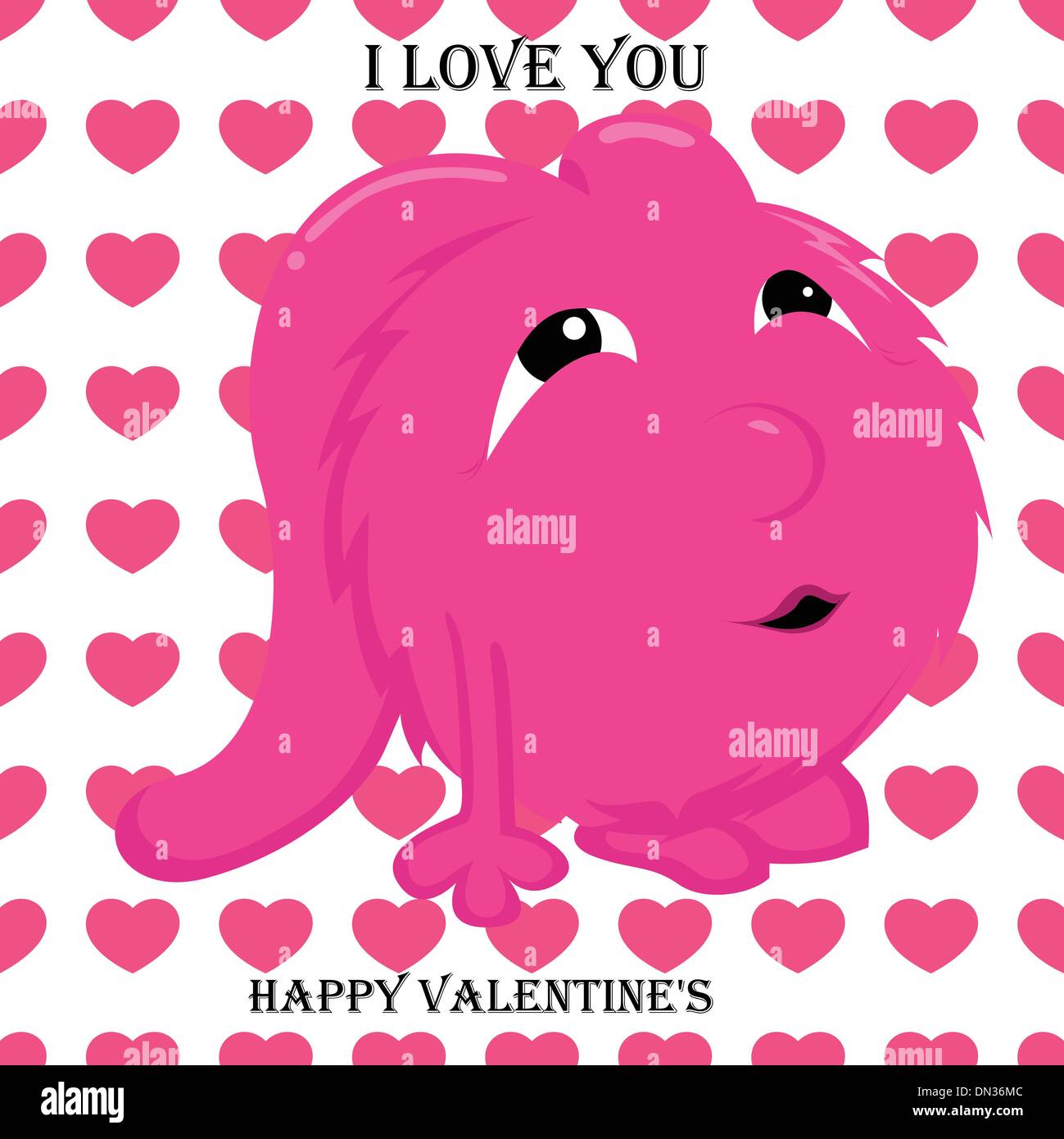 Pink bunny vector vectors Stock Vector Images - Alamy