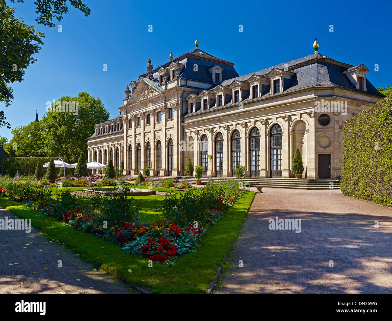 Orangery at Castle Garden in Fulda, Hesse, Germany Stock Photo - Alamy