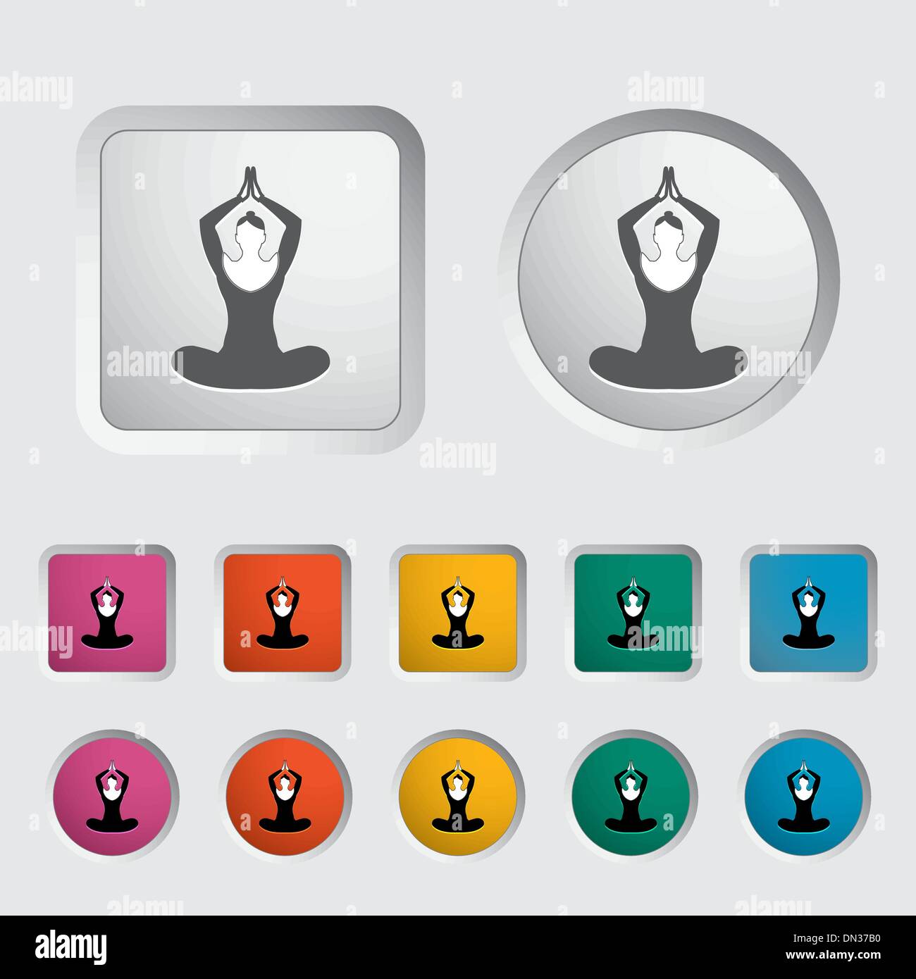 Vector image yoga pose Stock Vector Images - Alamy