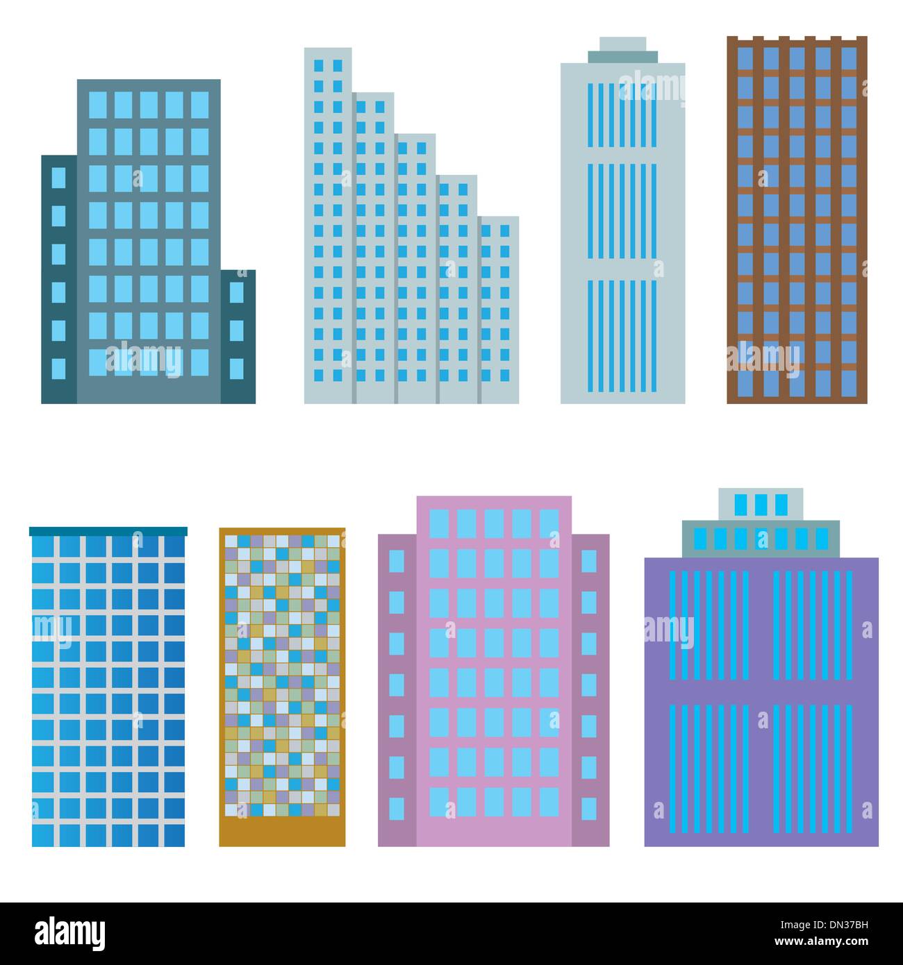 Modern structure houses Stock Vector Images - Alamy