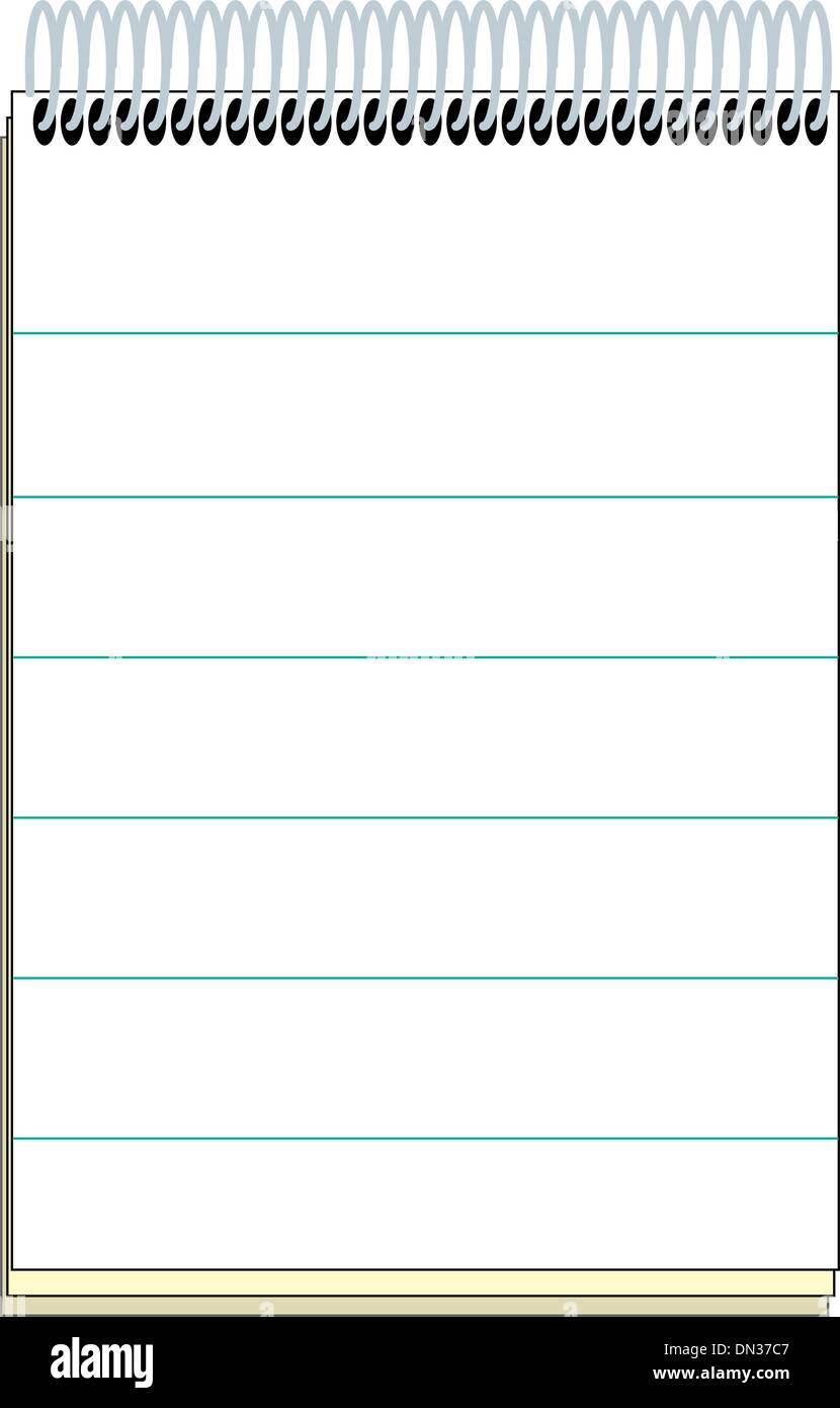 Spiral notebook background Stock Vector Images - Alamy