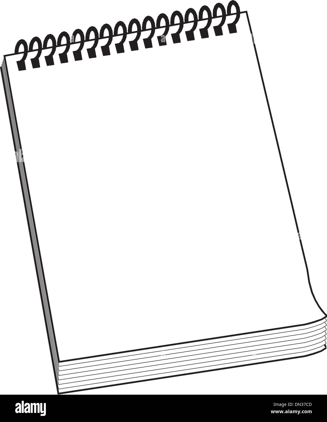 Spiral notebook Stock Vector Images - Alamy