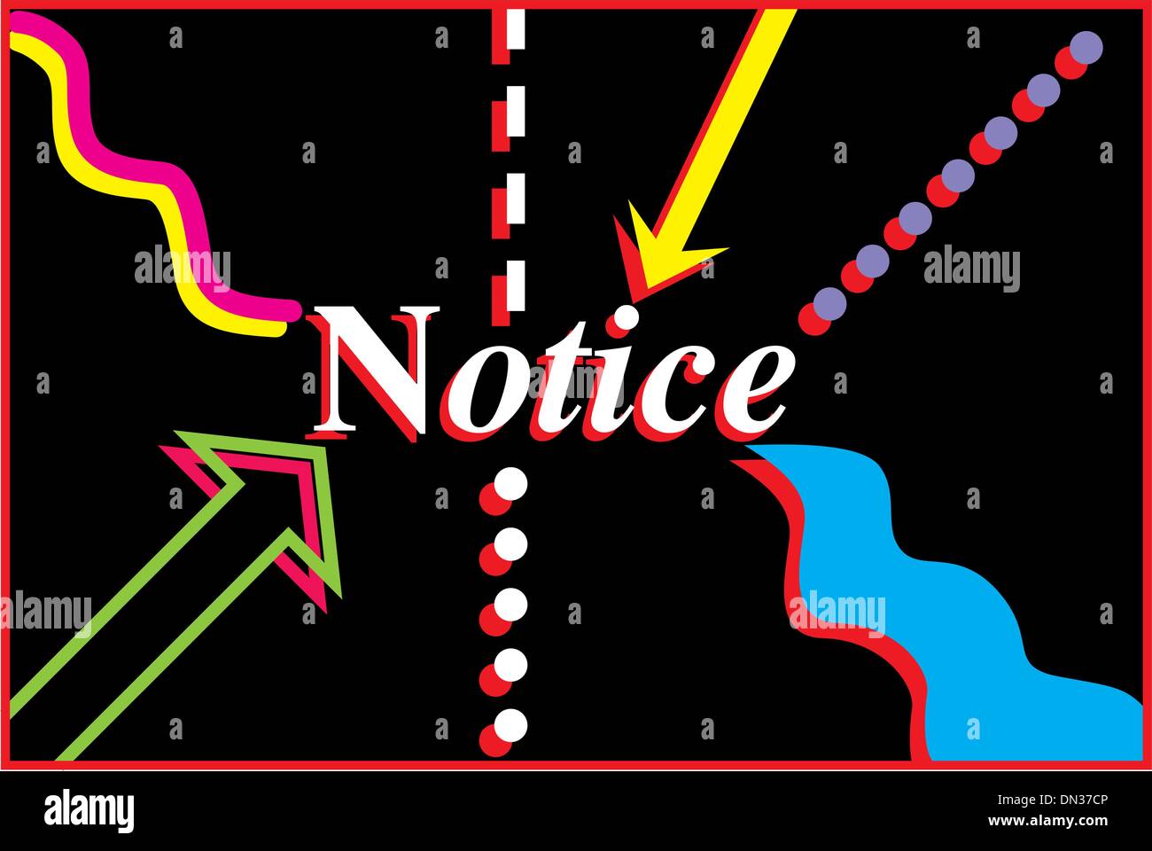 Notice vectors hi-res stock photography and images - Alamy
