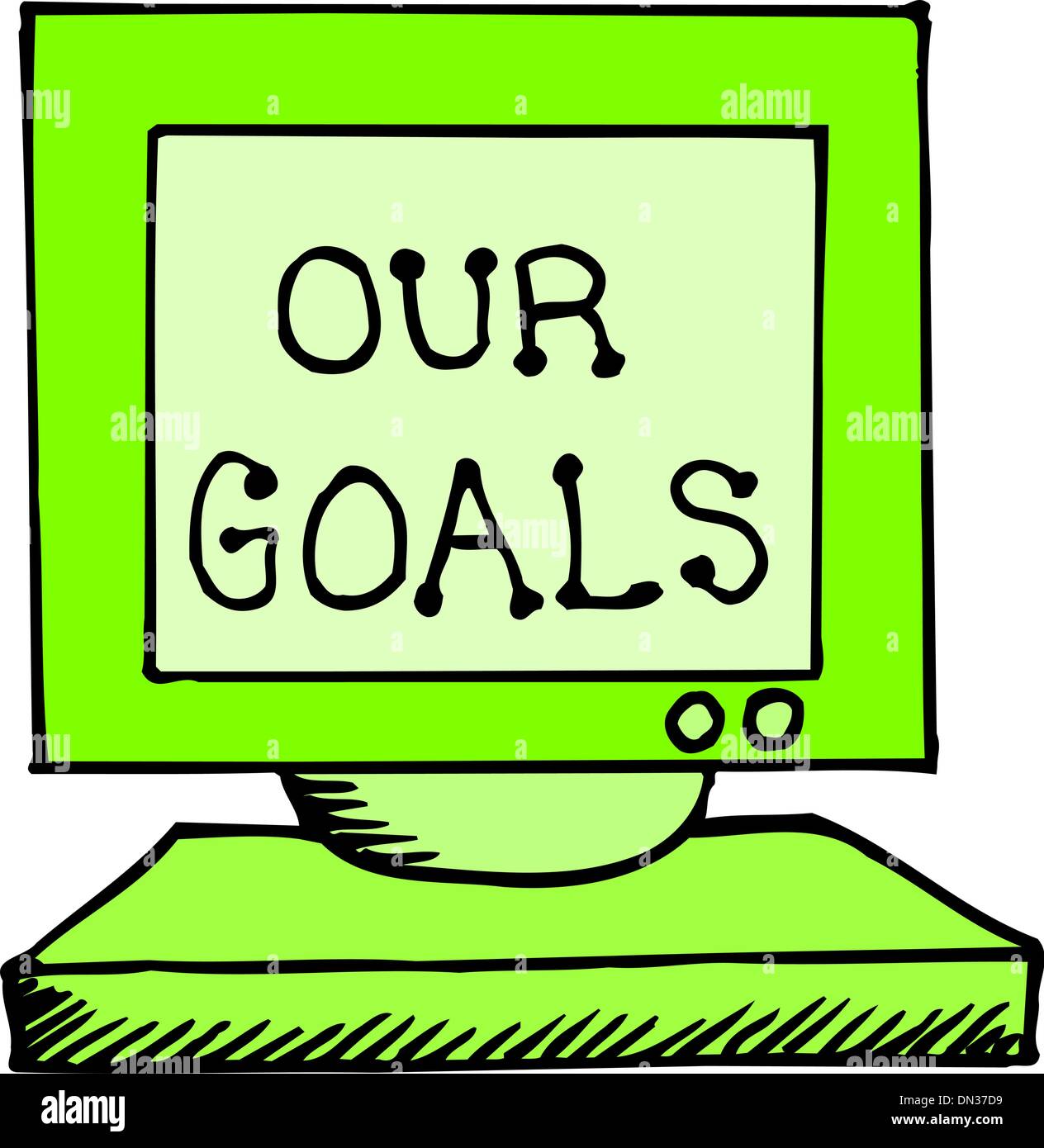 Our goals Stock Vector Images - Alamy