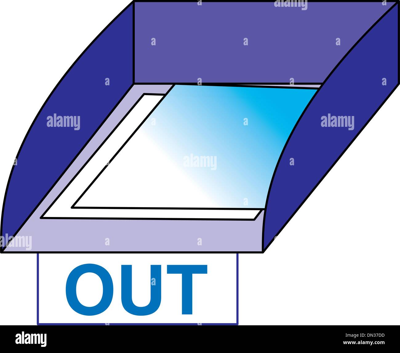 In tray desk paper Stock Vector Images - Alamy