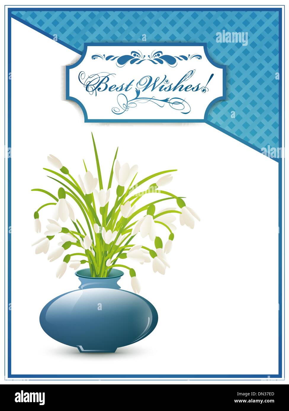 Card snowdrops Stock Vector Images - Alamy