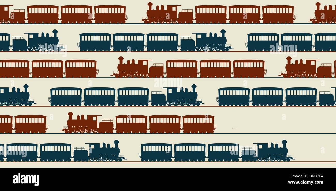 Seamless train pattern Stock Vector Image & Art - Alamy