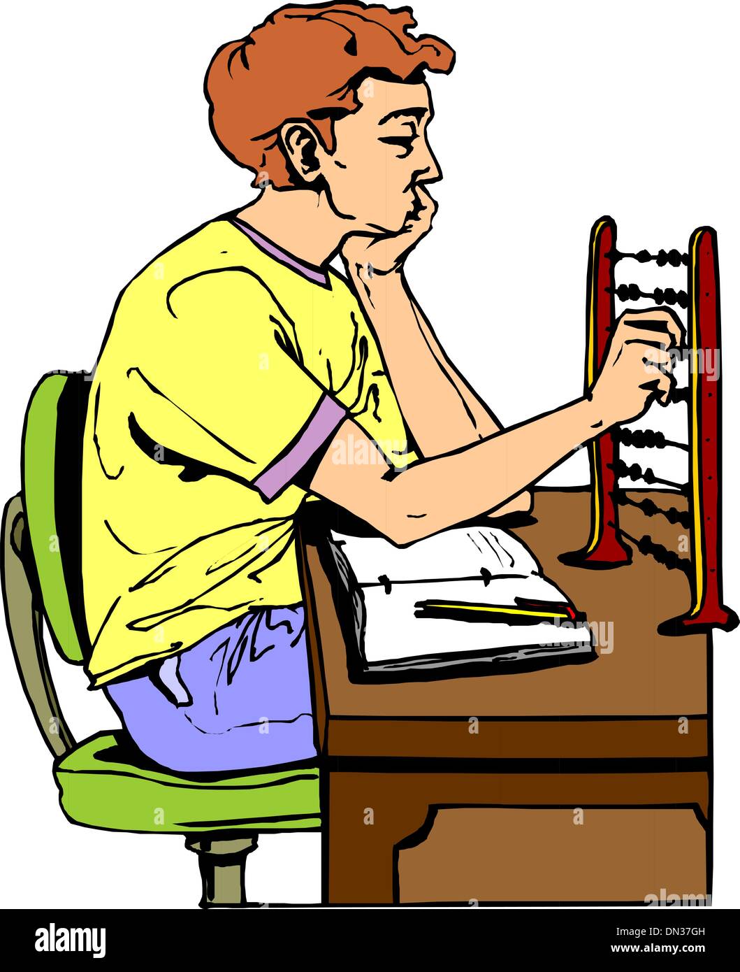 Male study Stock Vector Images - Alamy