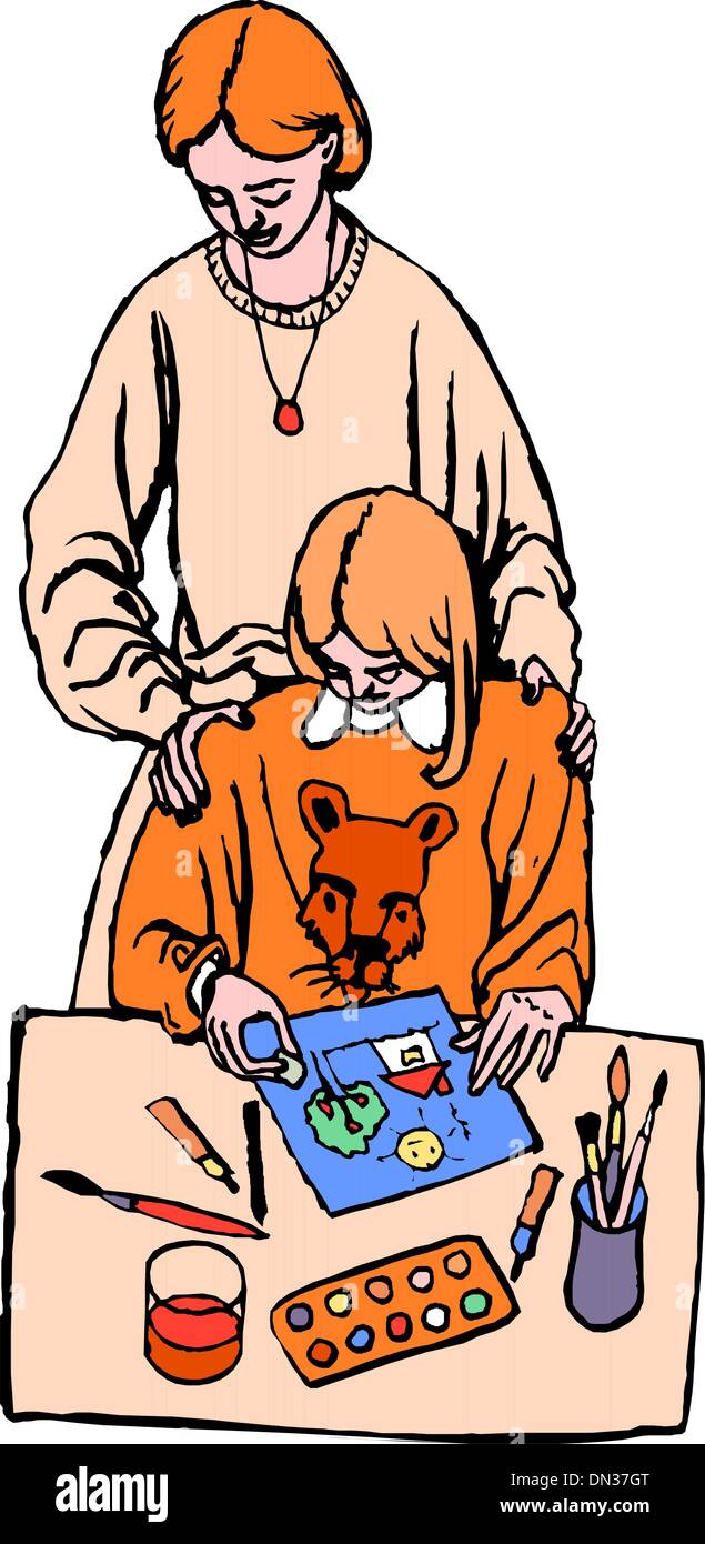 Man teaching in classroom Stock Vector Images - Alamy