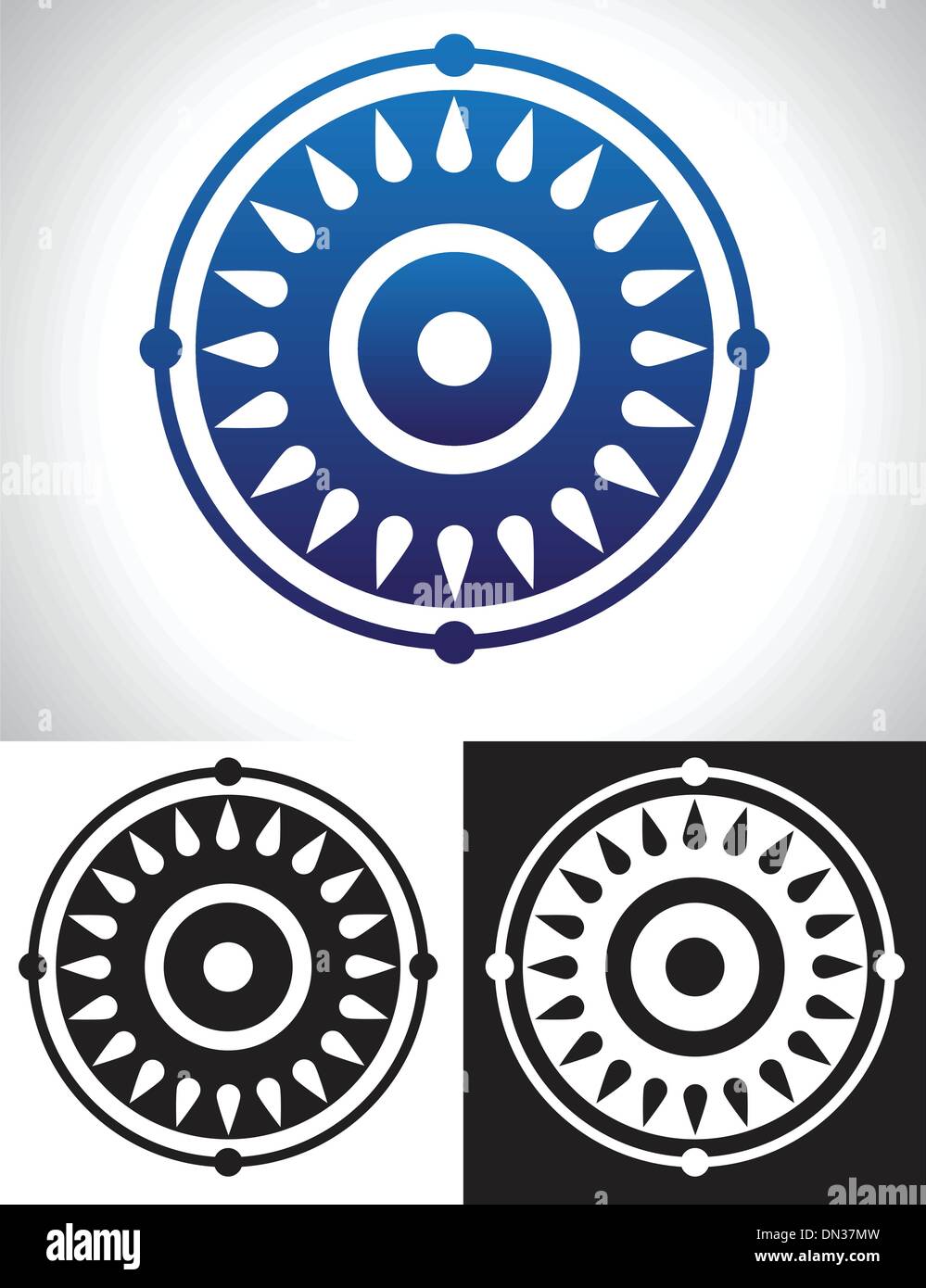 Hindu mandala vector Stock Vector Images - Alamy