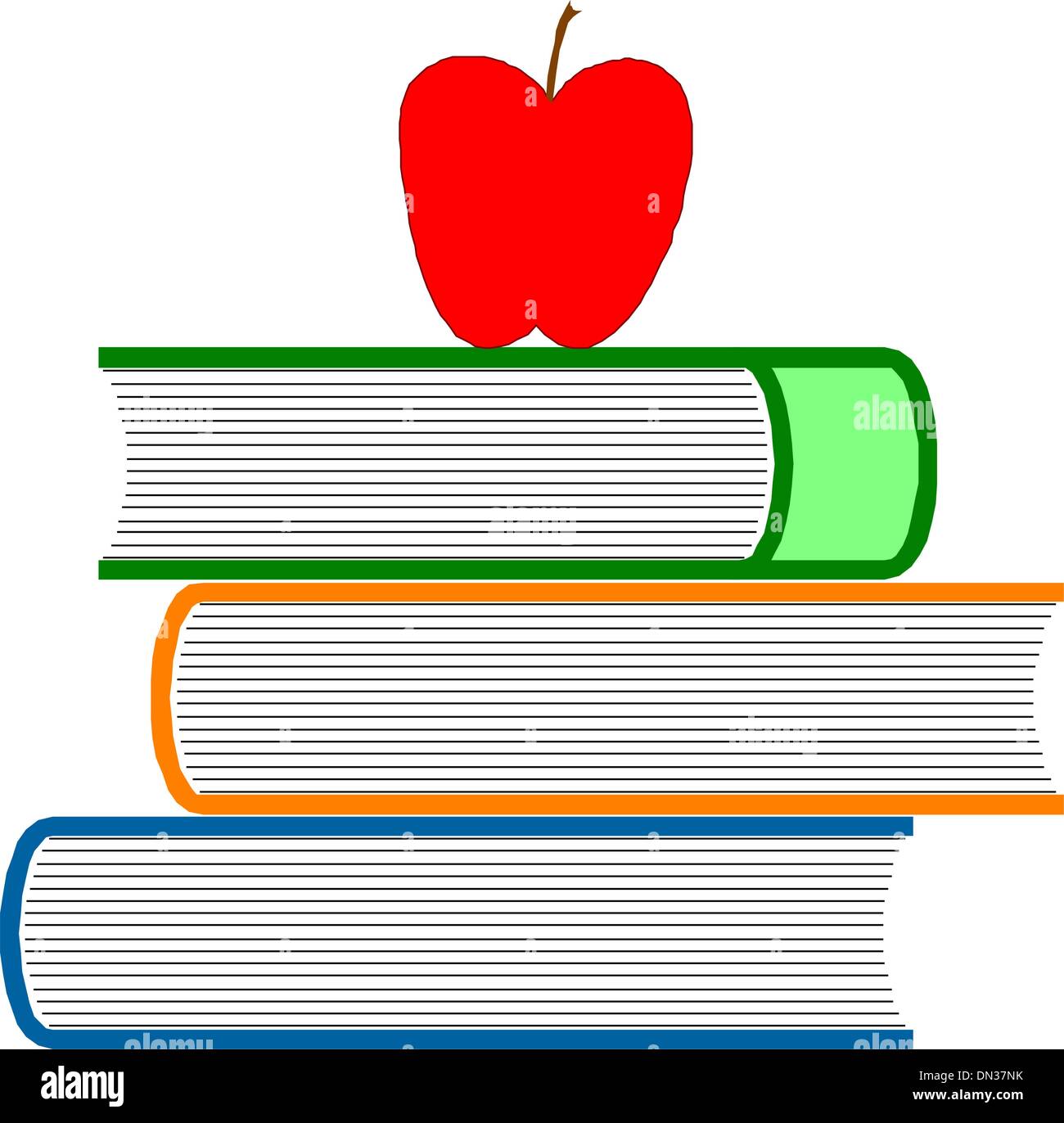 Back school concept stack Stock Vector Images - Alamy