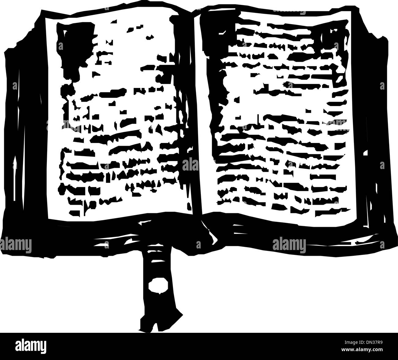 Opened book Black and White Stock Photos & Images - Alamy