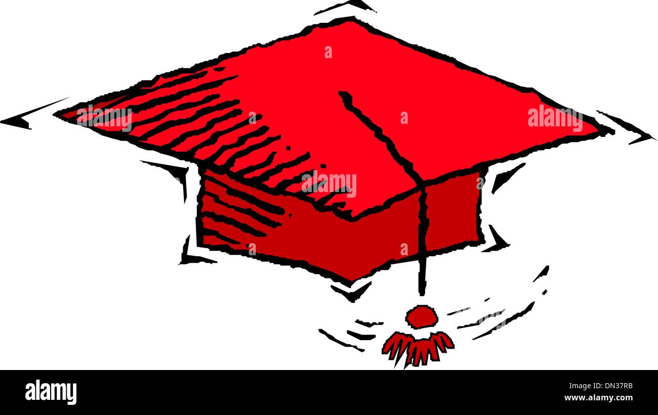 Graduation cap tassel red ribbon hi-res stock photography and images ...
