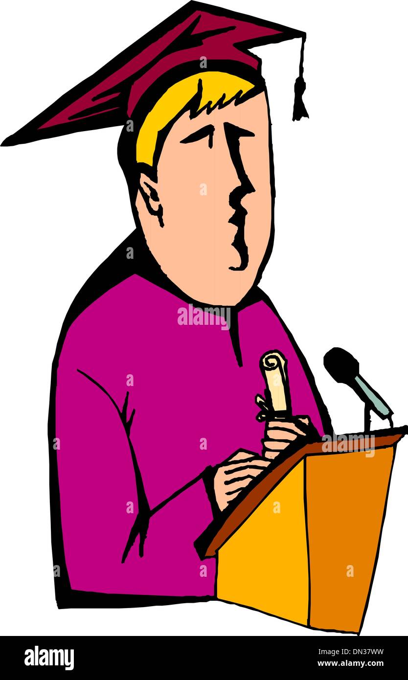 Graduate cap on gold Stock Vector Images - Alamy