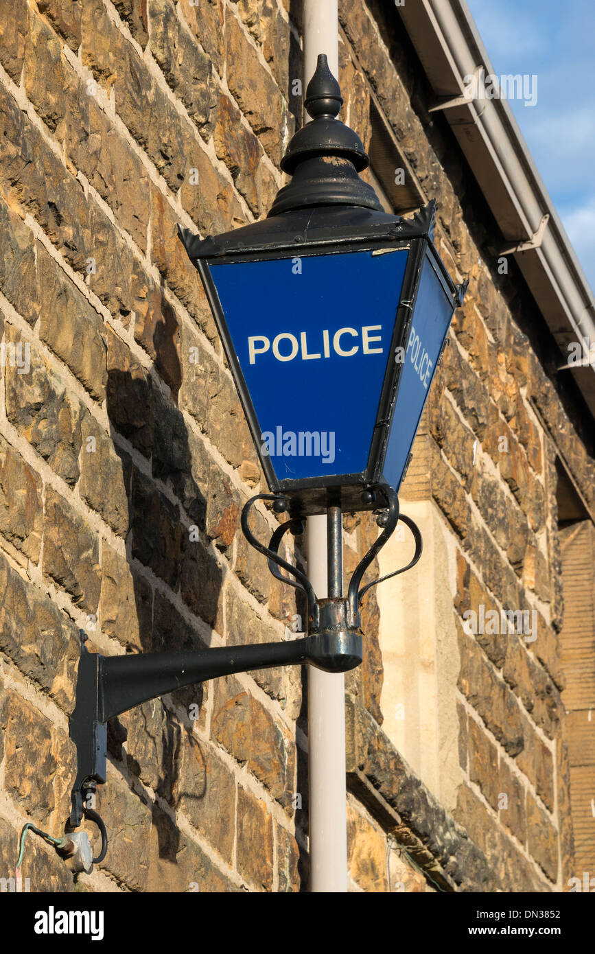 Traditional blue police lamp hi-res stock photography and images - Alamy