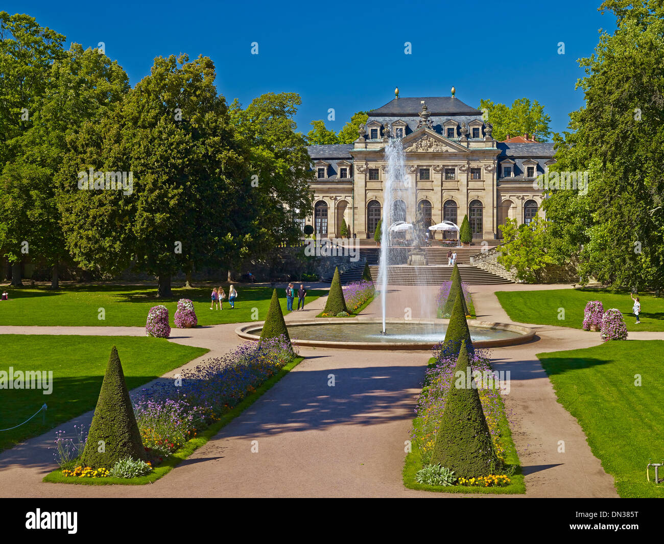 Castle garden with Orangery in Fulda, Hesse, Germany Stock Photo - Alamy