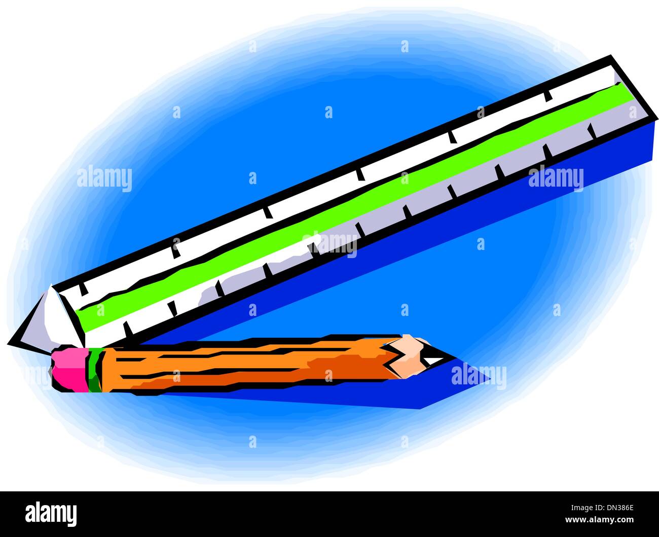 Child ruler measuring Cut Out Stock Images & Pictures - Alamy