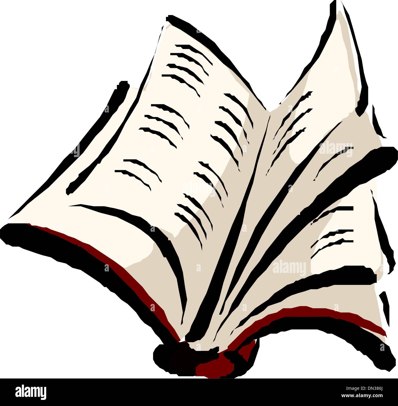 The open notebook Stock Vector Image & Art - Alamy