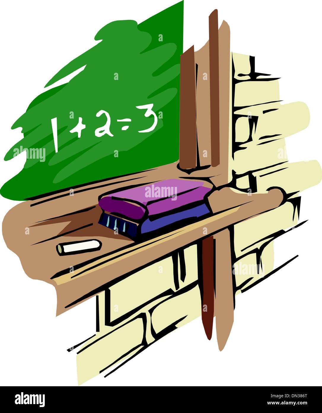 Chalkboard math classroom school education Stock Vector Image & Art - Alamy