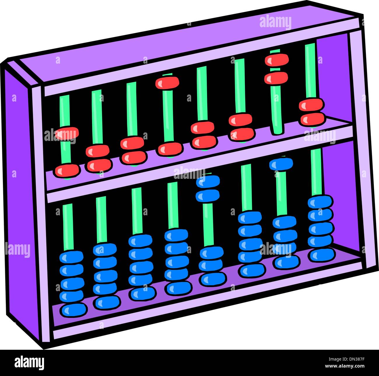 Abacus counting frame Stock Vector Images - Alamy