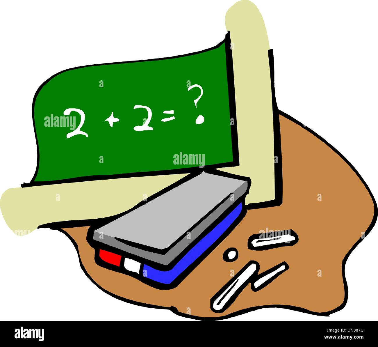 Chalkboard math classroom school education Stock Vector Image & Art - Alamy