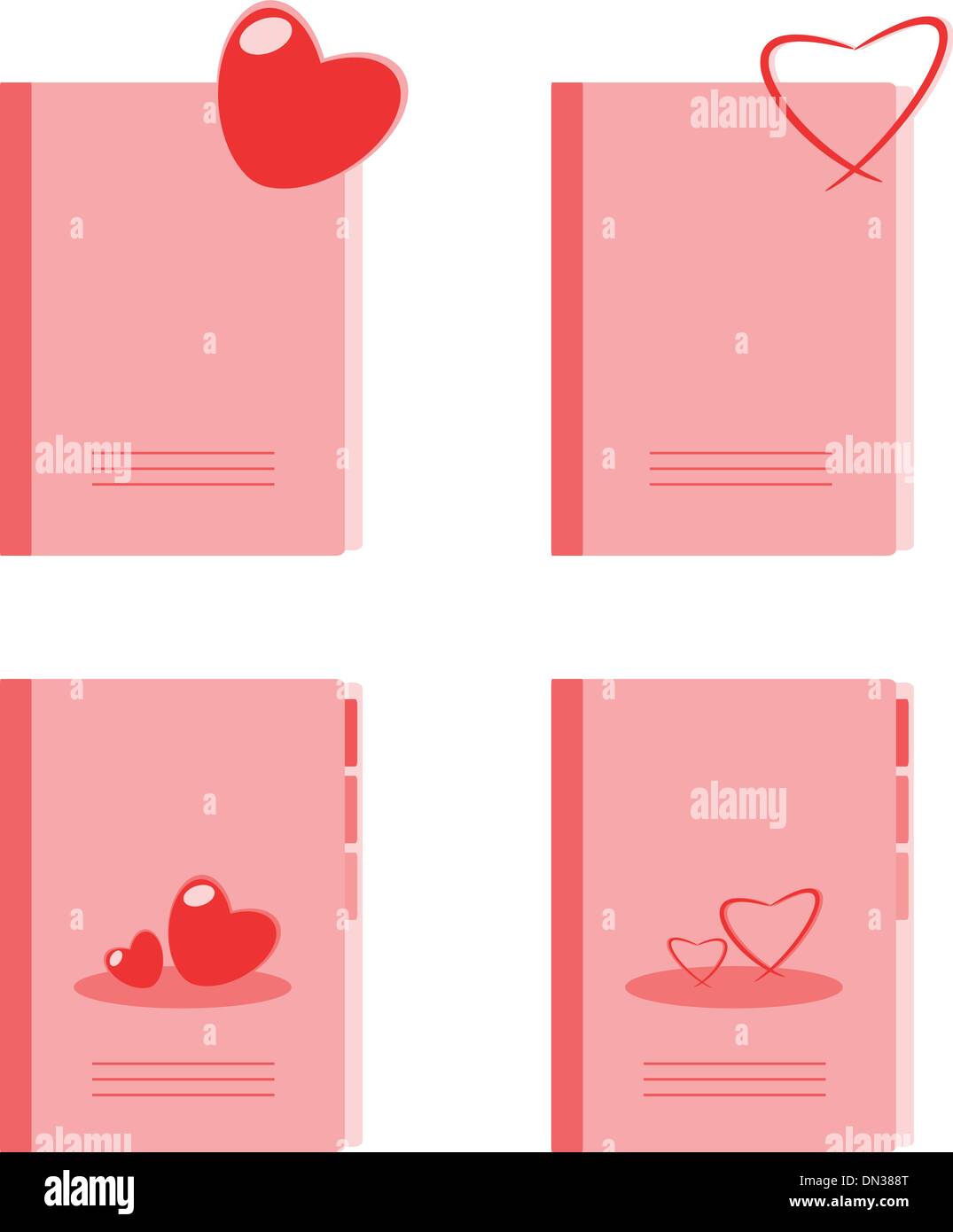 Diary of love Stock Vector Image & Art - Alamy