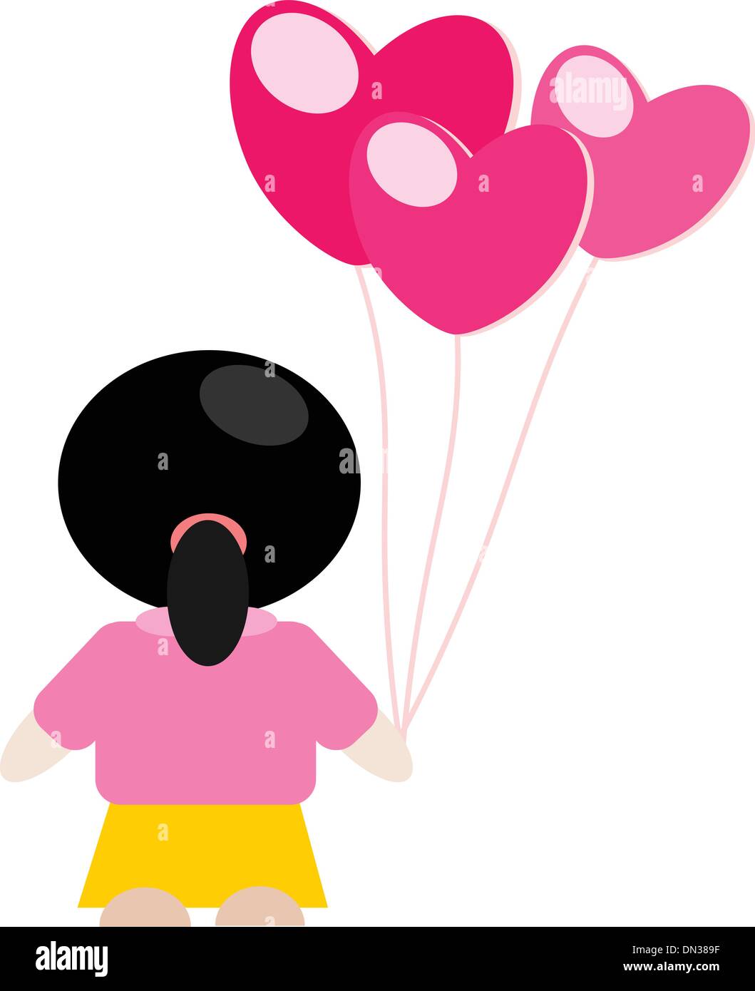 Girl in love vector Stock Vector Image & Art - Alamy