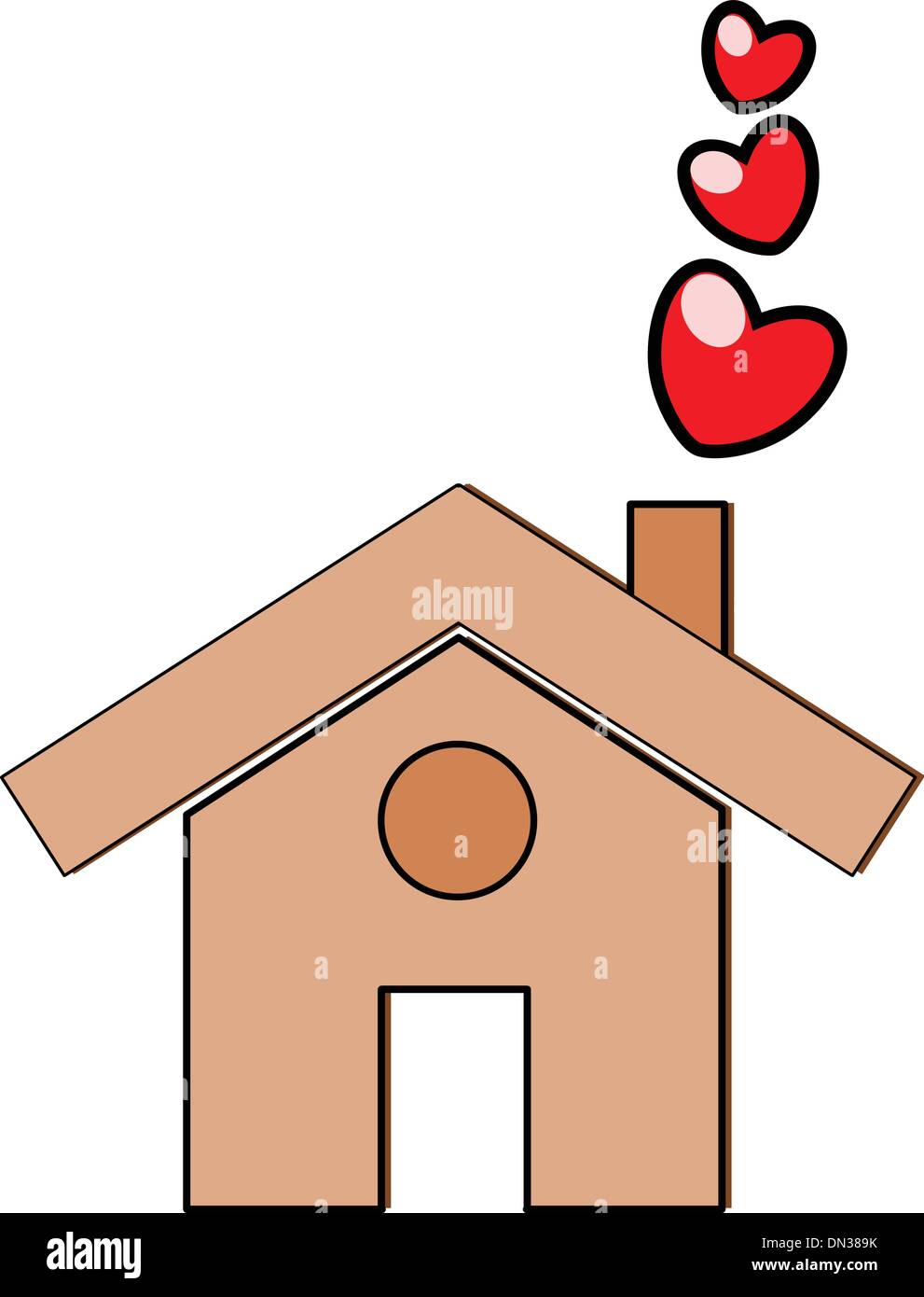 Lovely home Stock Vector Images - Alamy