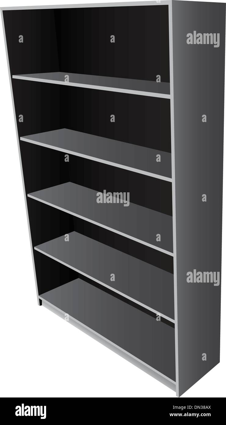 Bookcase office interior Stock Vector Images - Alamy