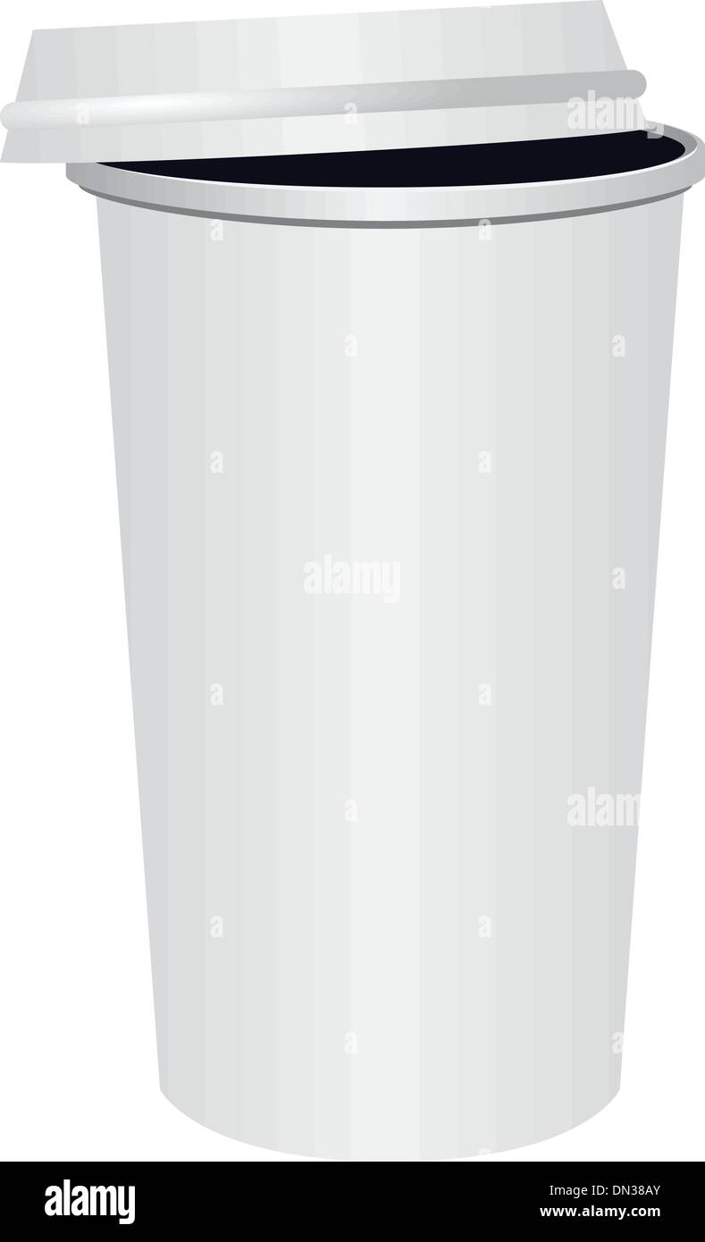 Coffee cup open blank Stock Vector Images - Alamy