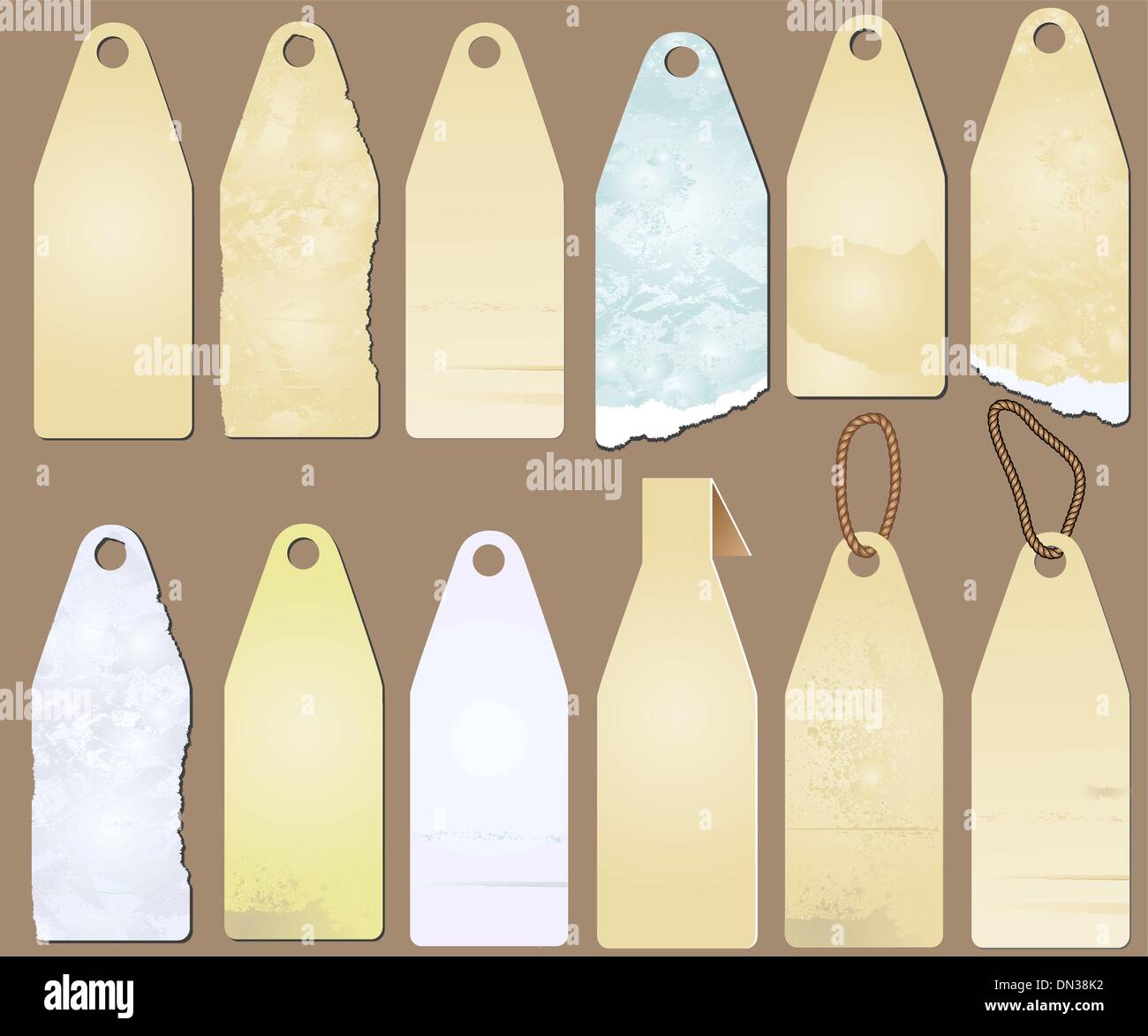 set of the various price tags in grunge style Stock Vector Image & Art ...