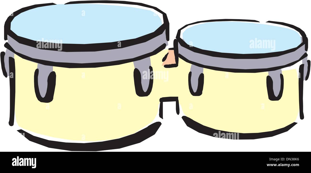 Brown drums Stock Vector Images - Alamy