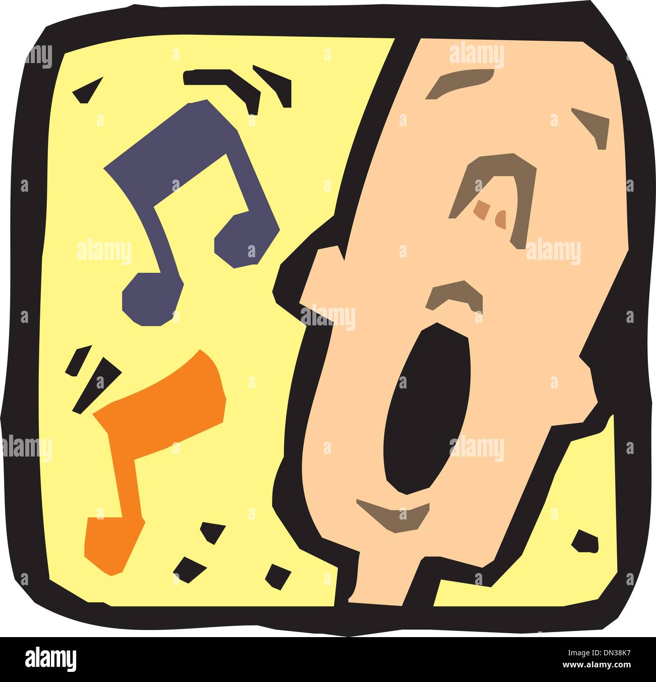 Stylish singer Stock Vector Images - Alamy