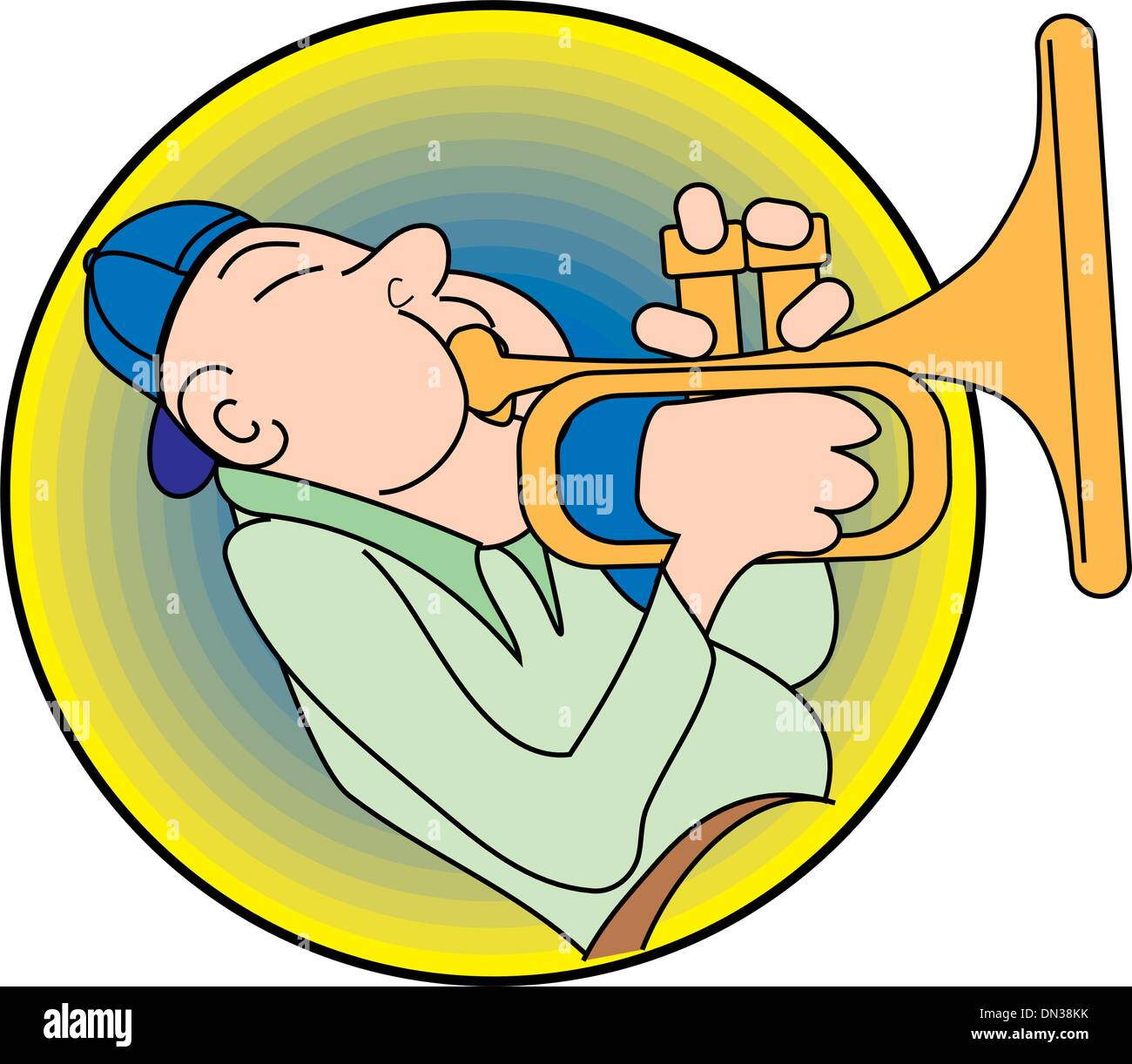 Trombone cartoon hi-res stock photography and images - Alamy