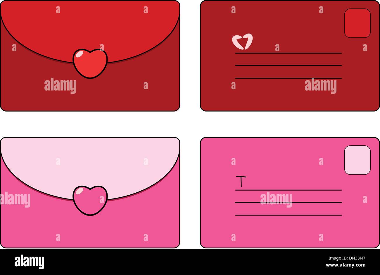 Red letter vector Stock Vector Image & Art - Alamy