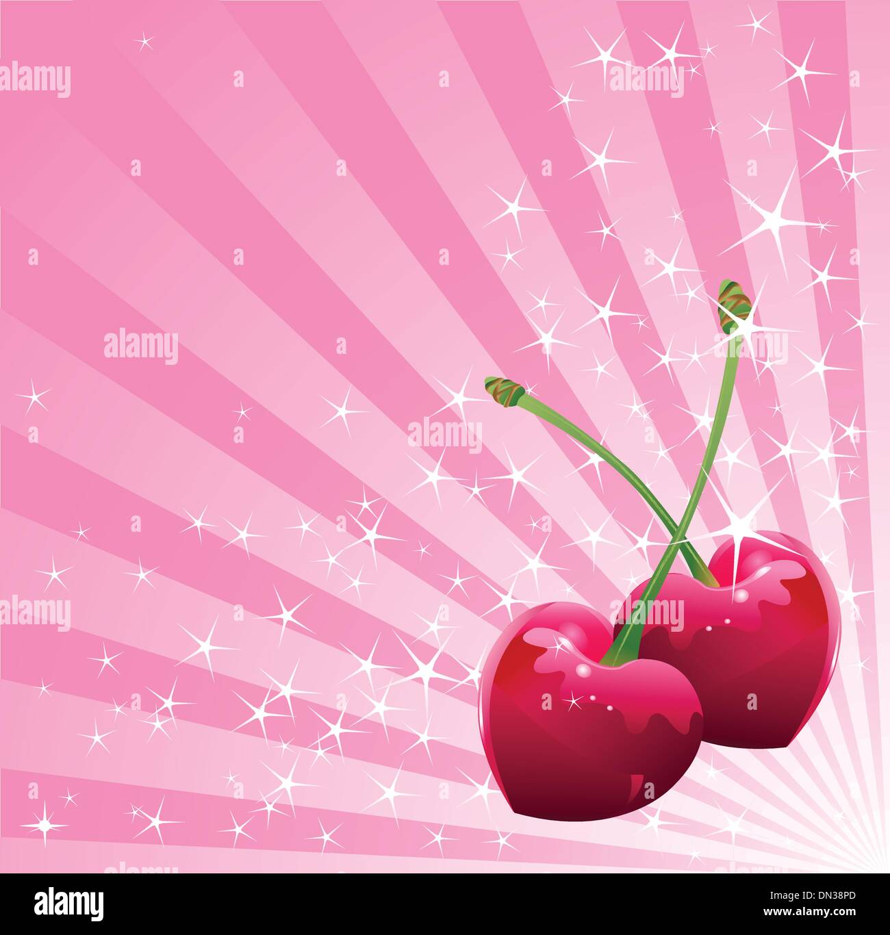 Love Cherry background Stock Vector Image & Art - Alamy