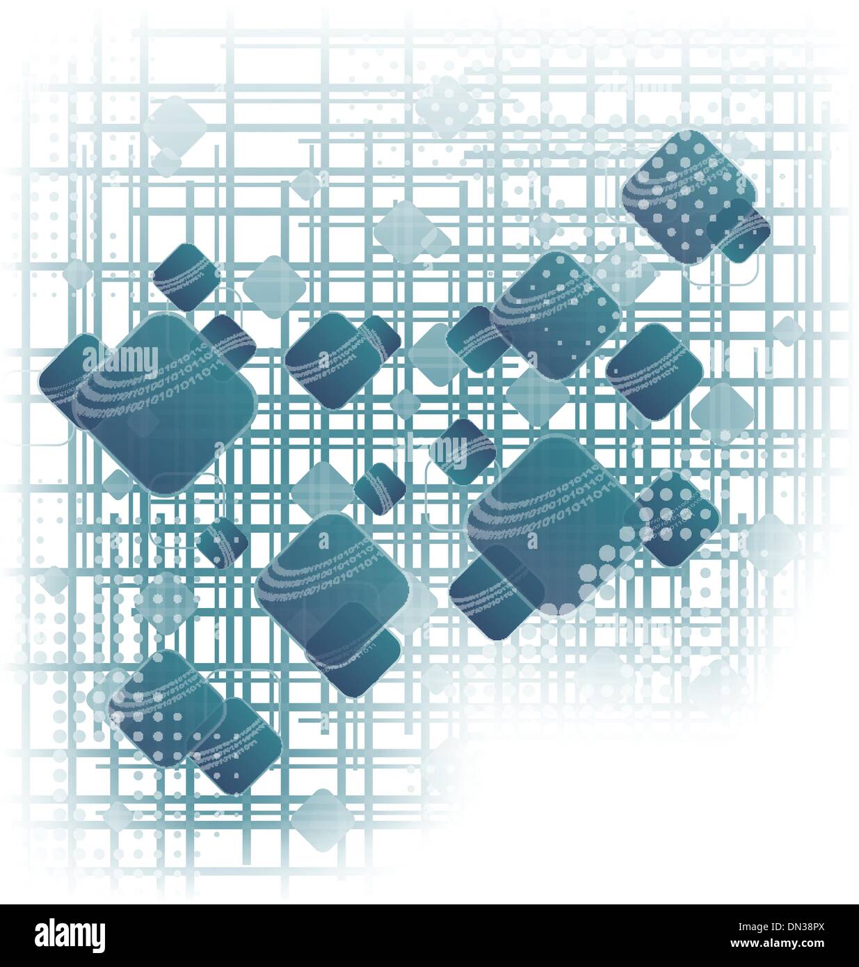 Abstract squares blank blue background Stock Vector Image & Art - Alamy