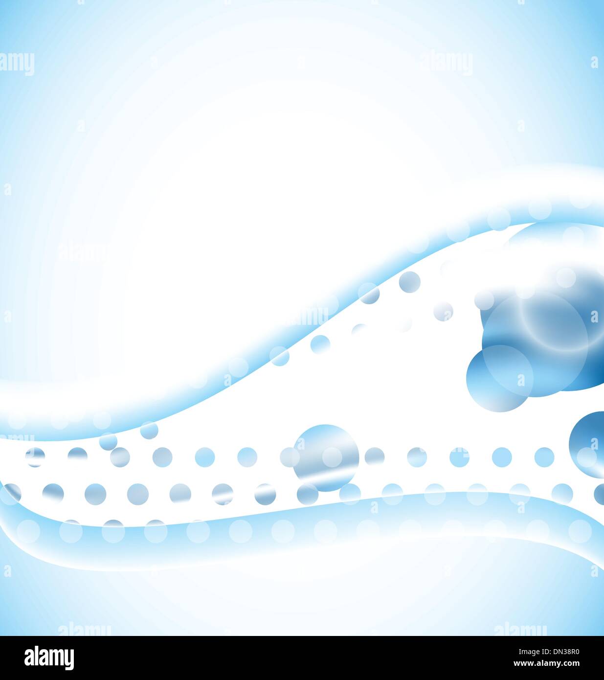 Abstract blue wavy background, design template Stock Vector Image & Art ...