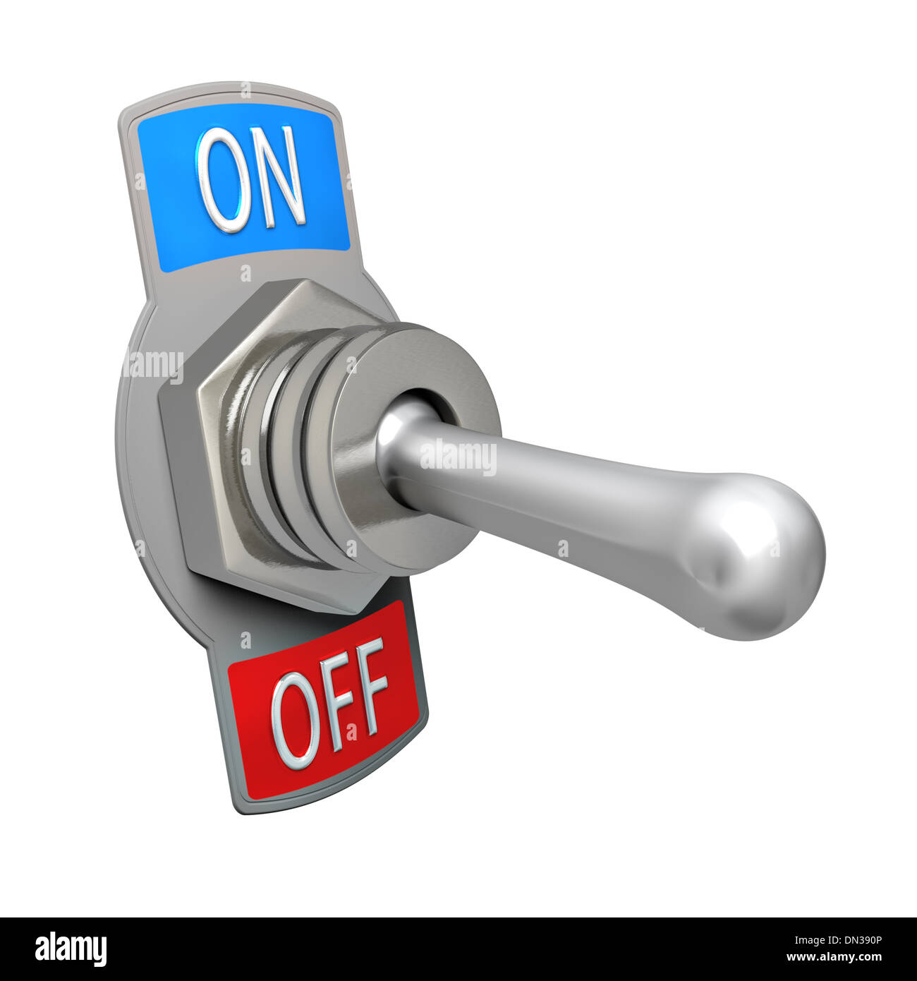 Toggle Switch - isolated on white background Stock Photo - Alamy