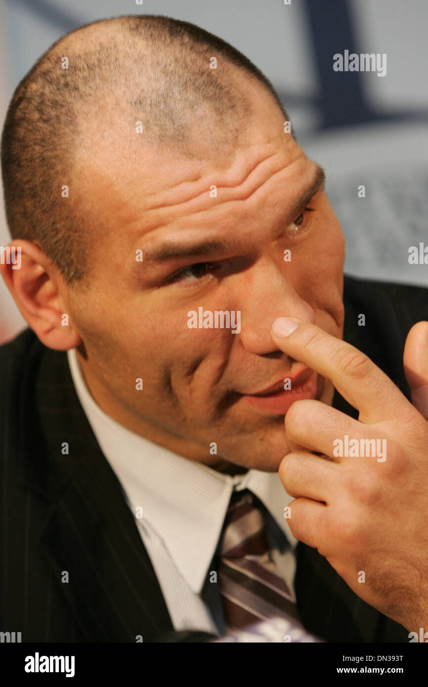 Russian heavy weight boxer Nikolai Valuev at the press conference in ...