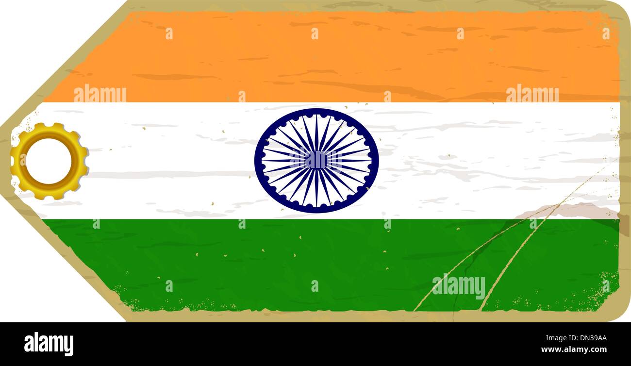 Indian flag label design art hi-res stock photography and images - Alamy